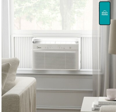Media 12,000 BTU Smart Invester Window AC, Cools Up To 550 Sq. Ft ...