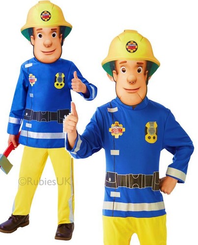 Child FIREMAN SAM Fancy Dress Costumes Child Kids Classic and Deluxe TV ...