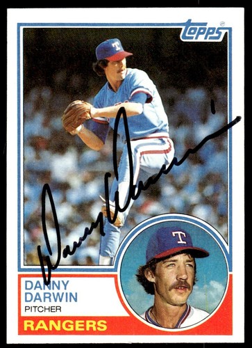 1983 Topps Baseball Danny Darwin Auto Texas Rangers #609 Signed | eBay
