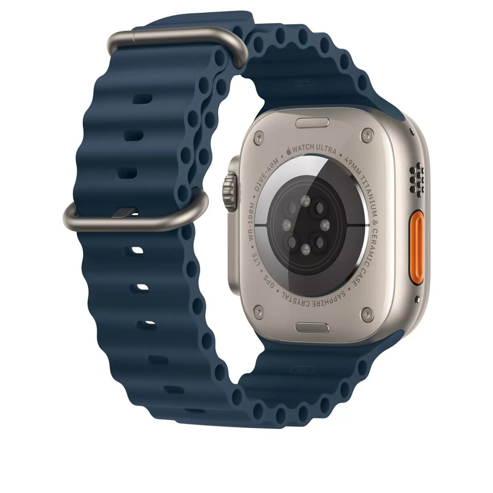 Compatible with Apple Ocean Band Watch Ultra/Ultra 2 - Blue One Size ...