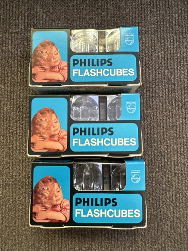 Vintage Phillips Flash Cubes - Lot Of 3 Boxes 36 Flashes | eBay