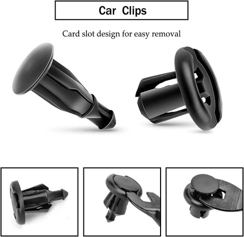 For Subaru 100Pcs Bumper Hood Clips Retainer Rivet Fastener Fender Push ...