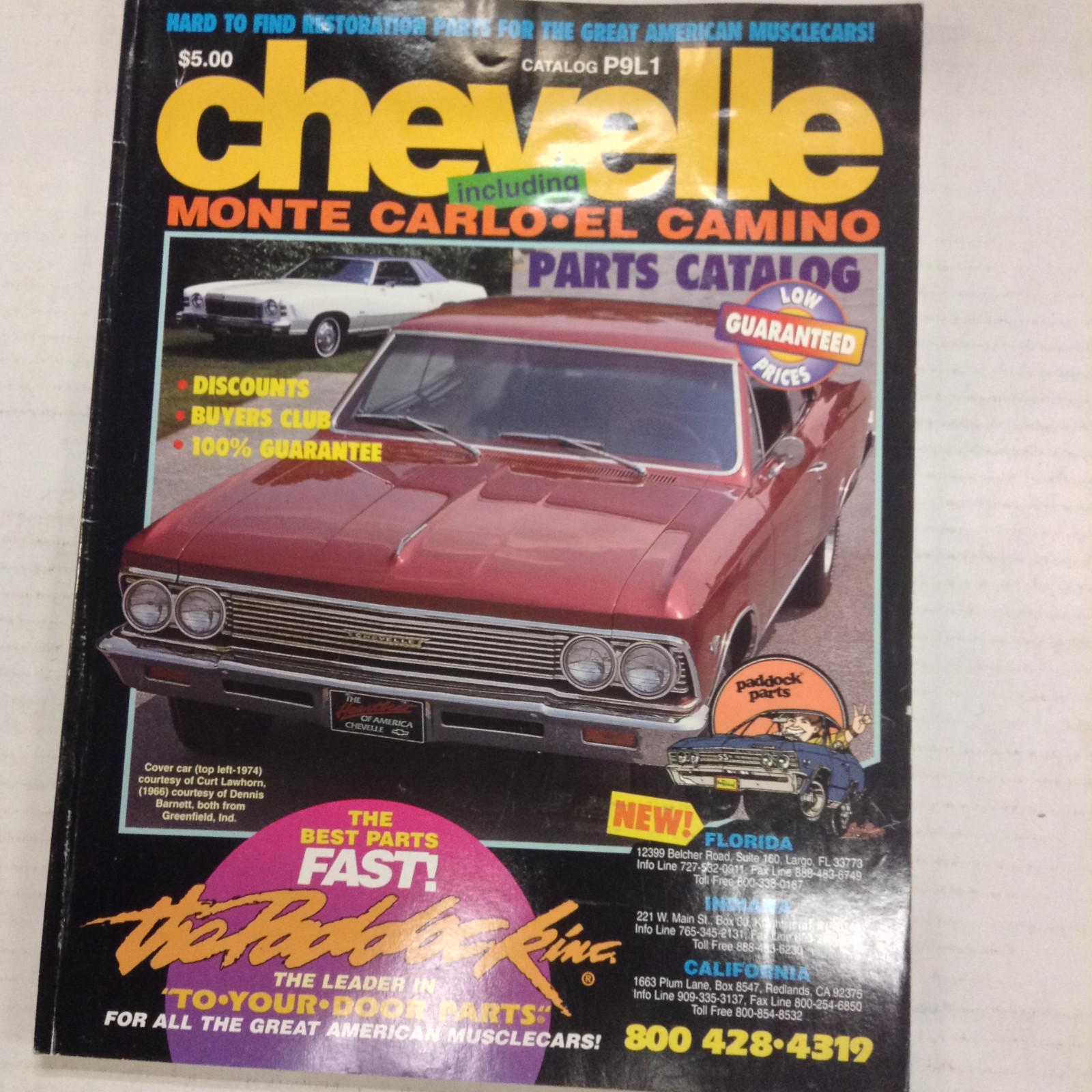 Chevelle Magazine Monte Carlo El Camino Catalog P9L1 053117nonrh | eBay