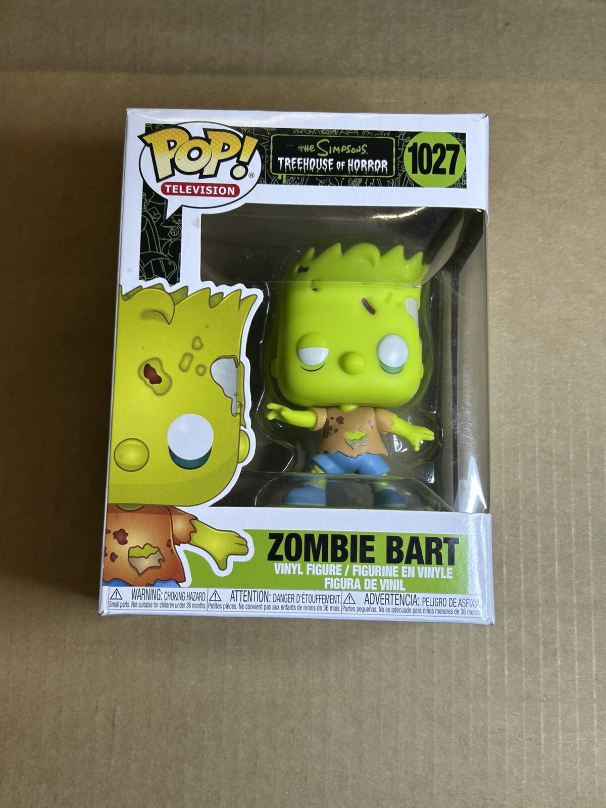 ZOMBIE BART #1027 The Simpsons Treehouse of Horror HALLOWEEN Funko Pop ...