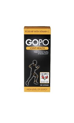 GOPO Joint Health Rose-hip with Vitamin C (200 Capsules)Brand New Long ...