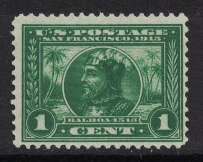Scott 397- MNH- 1c Balboa, San Francisco- Panama Pacific Exposition ...