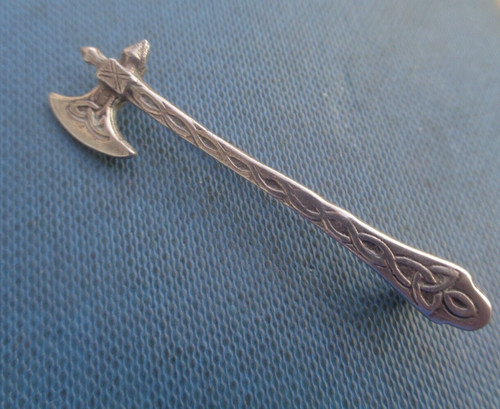 Vintage Scottish Stg Silver Celtic Axe Brooch h/m 1965 Edinburgh Robert Allison | eBay