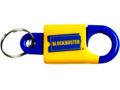 Blockbuster Video Store (Keychain Key Ring) promo w/ blue VHS logo, VTG ...