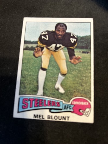 1975 Topps Rookie RC Card #12 Mel Blount Pittsburgh Steelers HOF VgEx ...