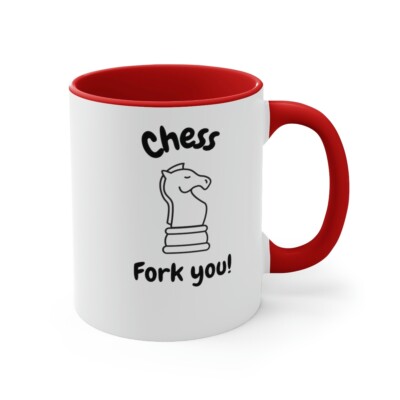 Chess player mug- Gift for chess champion sports fork you knight | eBay ...