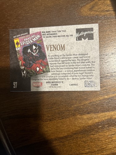 2024 Marvel Masterpieces ‘92 #97 Venom Canvas | eBay