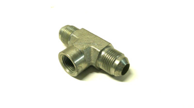 Hydraulic 1/2" JIC Union Tee, JIC Male x JIC Male x FNPT Steel 2602-08 ...