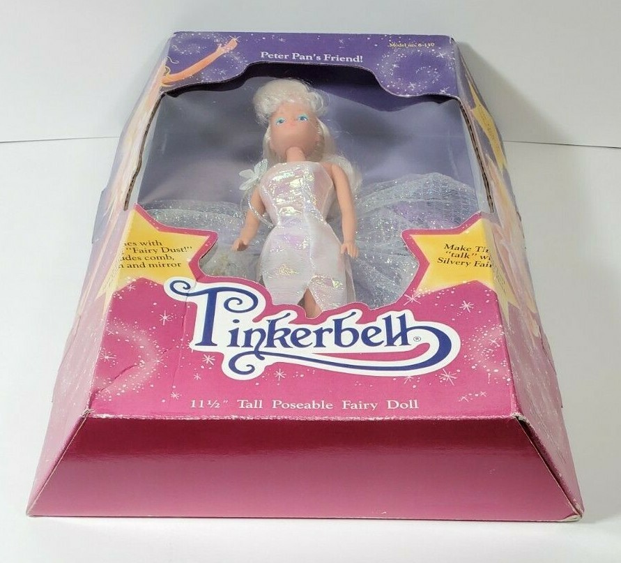 NEW 1991 Tinkerbell 11 1/2" Poseable Fairy Doll Friend of Peter Pan by ...