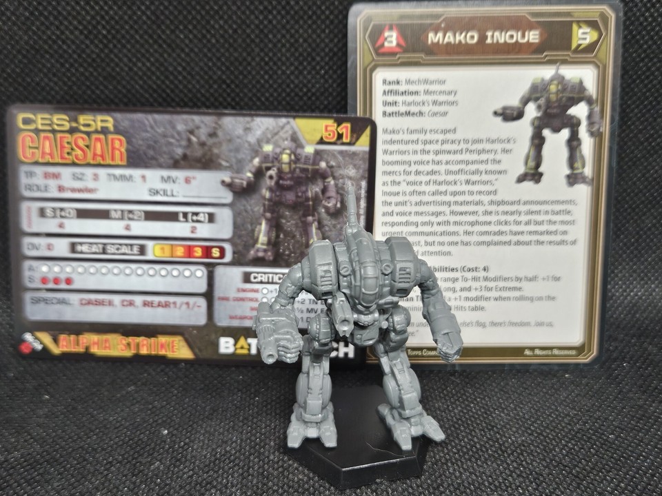 Battletech Mercenaries Caesar +cards kickstarter | eBay