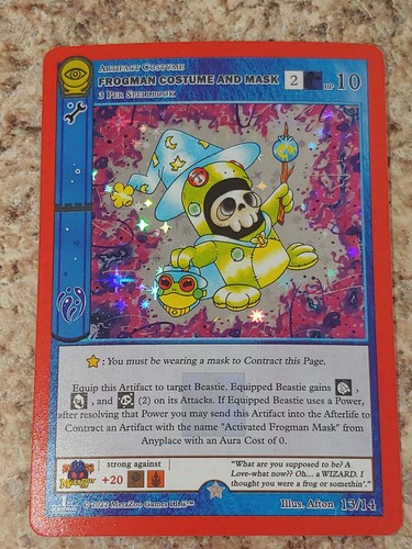 MetaZoo Halloween Trick no Treat Frogman Costume and Mask Full Holo 13/ ...