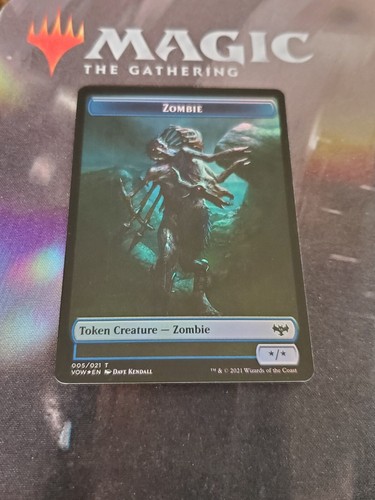 Mtg. Zombie / Zombie Double-Sided Token. Foil. Crimson Vow. Nm | eBay