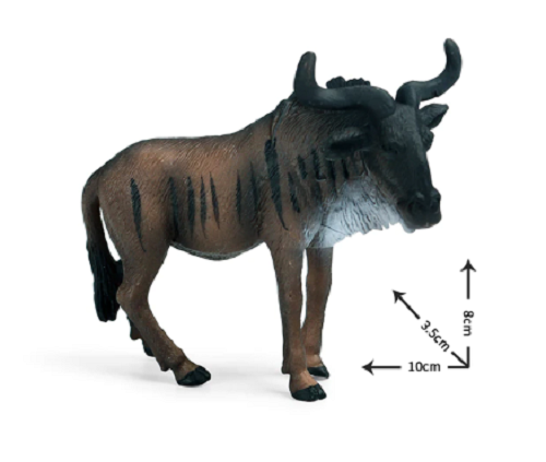 10cm Wildebeest PVC Toy Connochaetes Wild Animal Figure Kids Gift | eBay