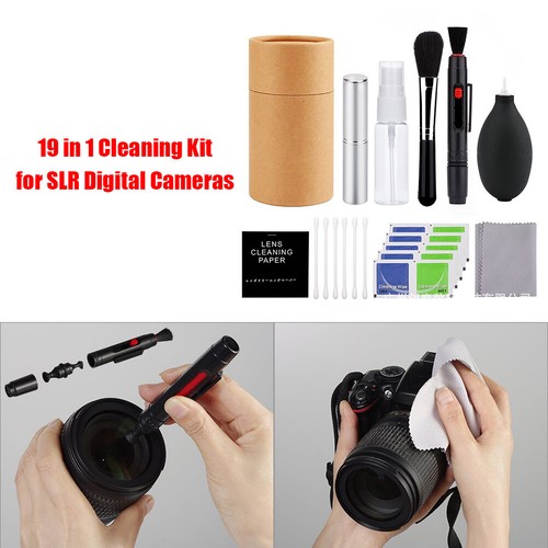 19pcs Digital Camera Cleaner Kit for DSLR Lens Cleaning Brush Wipe ...
