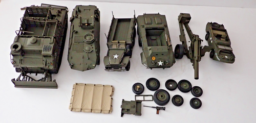 Army tanks Plastic Models LOT Nitto Testors Other brands different ...