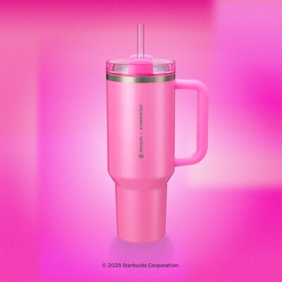 Starbucks STANLEY® Shocking Pink Cold Cup (40oz.) Brand New | eBay