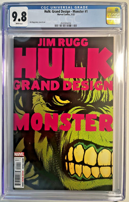 Hulk Grand Design-Monster # 1 CGC 9.8 Marvel 2022 Jim Rugg Variant ...
