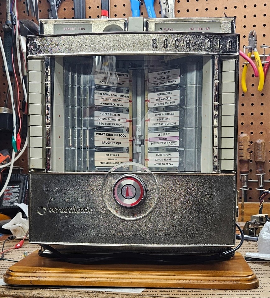 Rockola 500 (1584) series Jukebox Wallbox light up bank - Stock #6237 ...