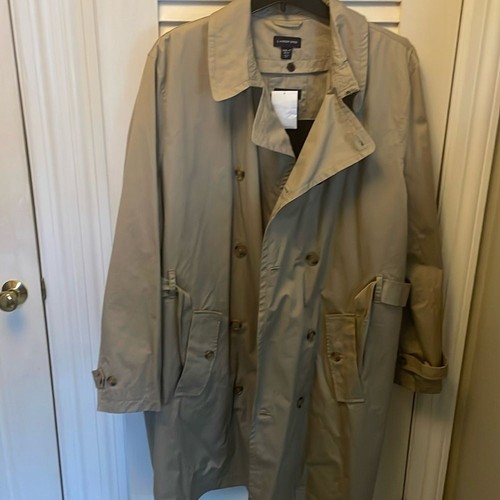 Lands’ End Men’s 2XL Tall Trench Coat | Classic Waterproof & Windproof ...