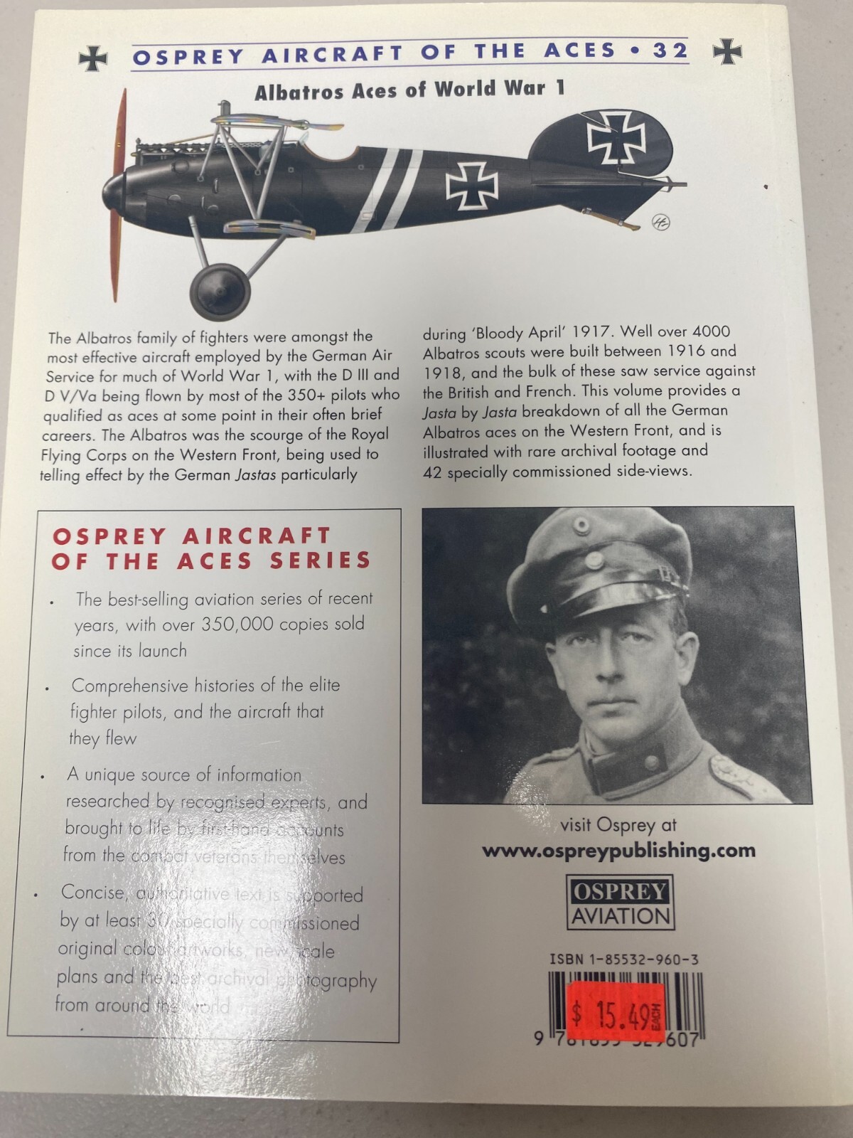 Aircraft of the Aces Ser.: Albatros Aces of World War 1 by Norman ...