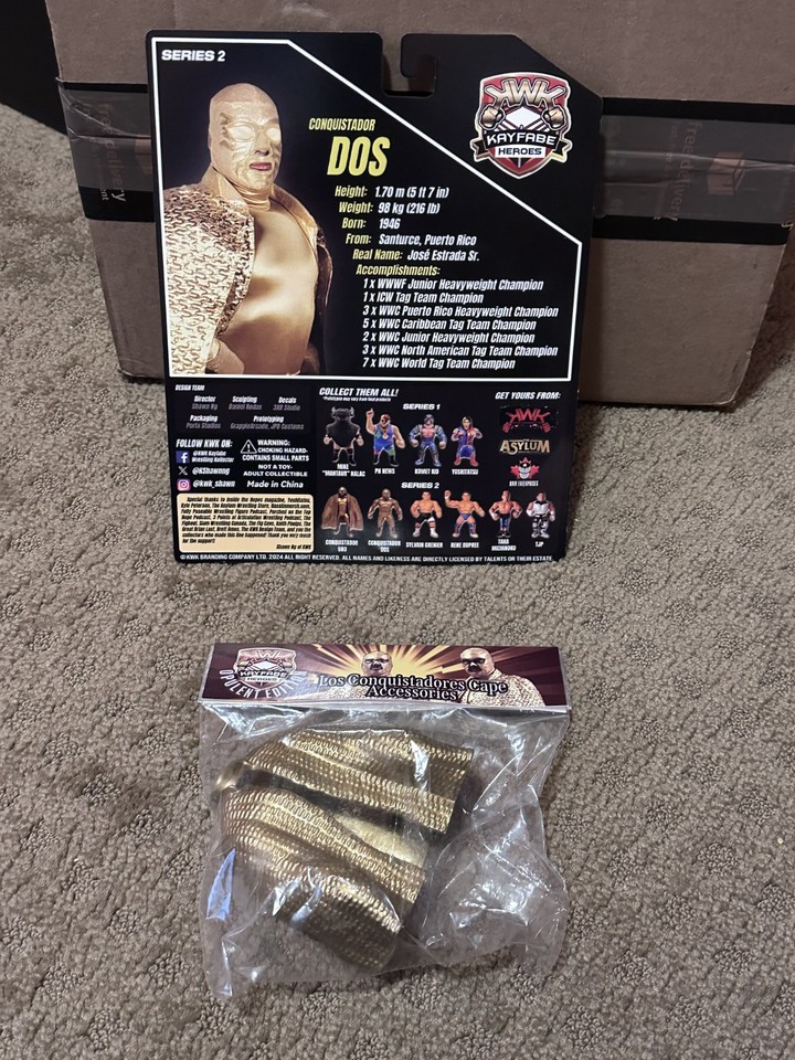 KWK Kayfabe Heroes Los Conquistadores Dos Retro Wrestling Figures WWE ...