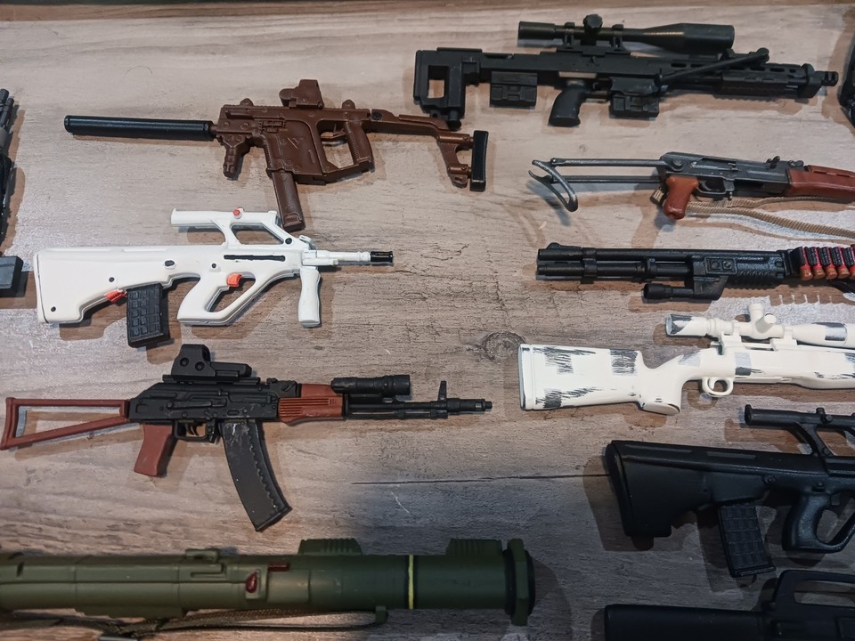 Lot Of 1/6 Scale Military Weapon Toy Guns for 12" Action Figure Soldier ...