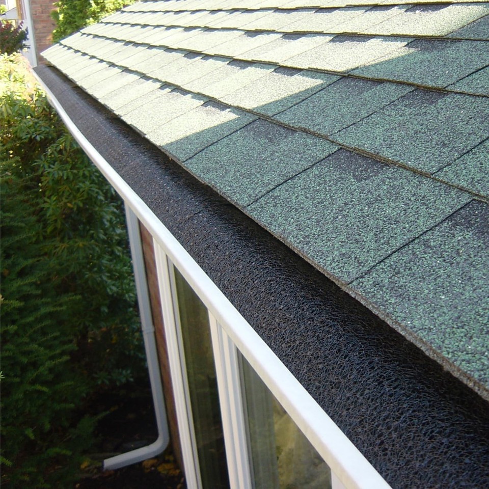 Flo-Free Leaf Guard- 36ft Premium Gutter Guard For 6K Gutters with ...
