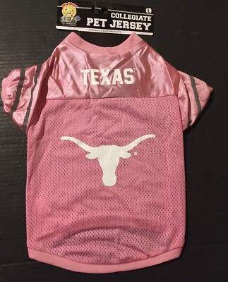 Texas Longhorns Dog Pink Jersey LARGE Pet Shirt NEW NCAA Licensed | eBay