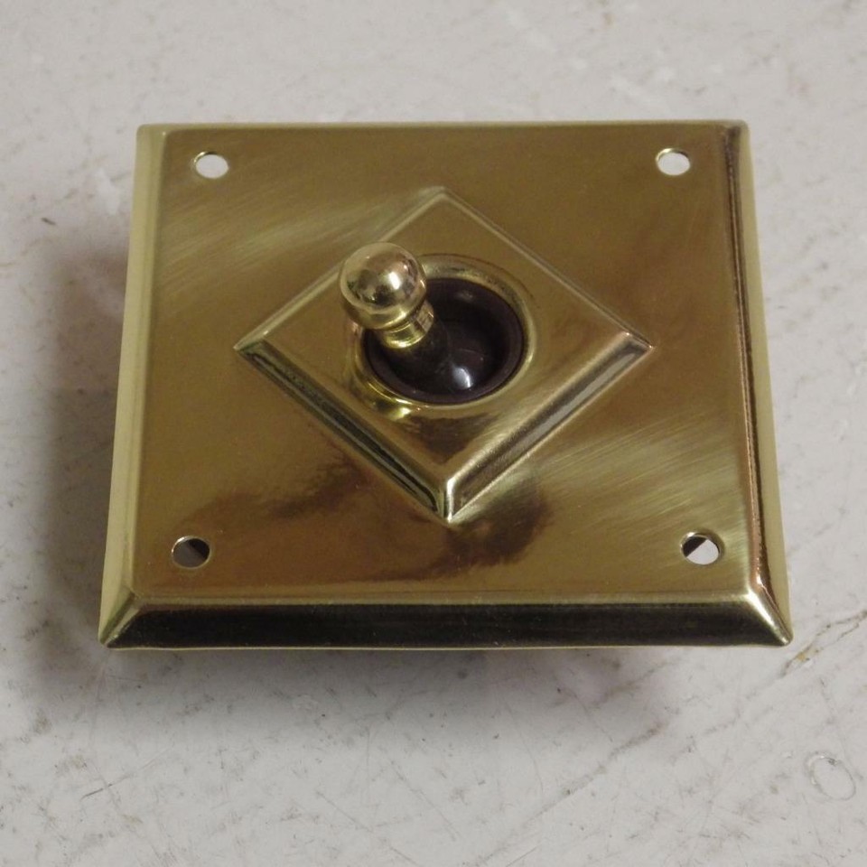 square face brass bungalow /deco ligth switch,classic electric,new,10 ...