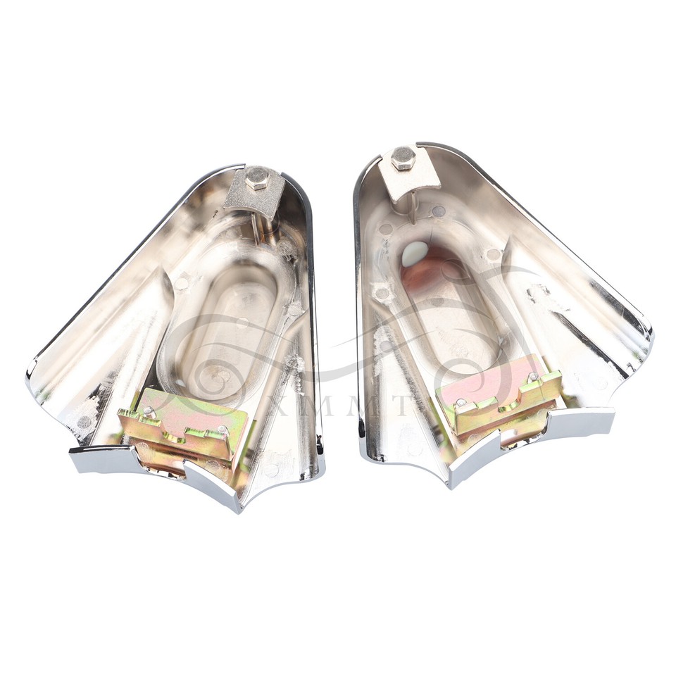 2X Chrome Phantom Axle Covers for Harley Softail Springer FXSTS 1988 ...