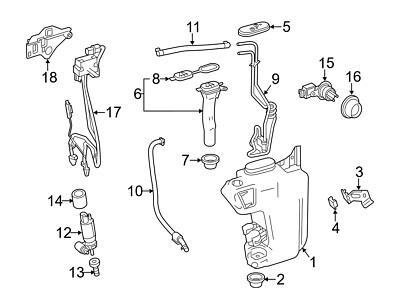 Genuine OEM Windshield Washer Pump for Mercedes 2318660021 | eBay