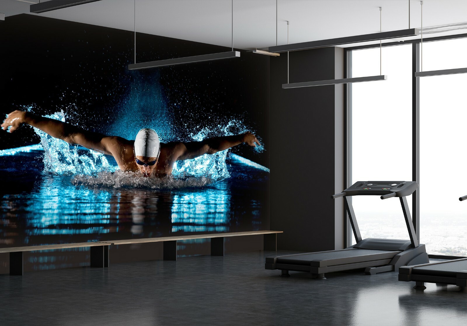 3D Sport Swimming 14699NA Wallpaper Wall Murals Removable Wallpaper Fay ...