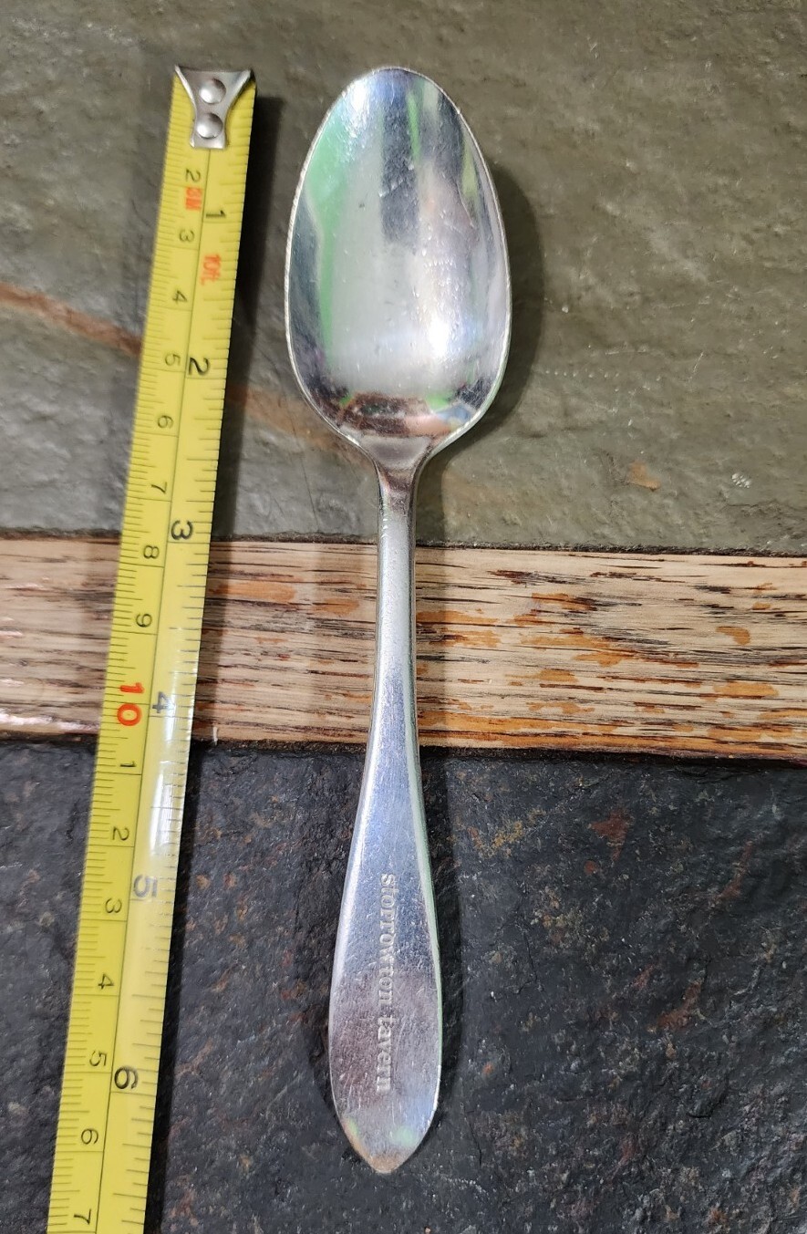 🔎VINTAGE PLAIN POINTED SILVERPLATED TEASPOON/TEA SPOON FROM STORROWTOWN ...