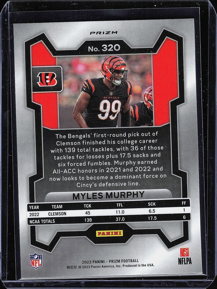 2023 Panini Prizm #320 Myles Murphy Neon Green Pulsar RC | eBay