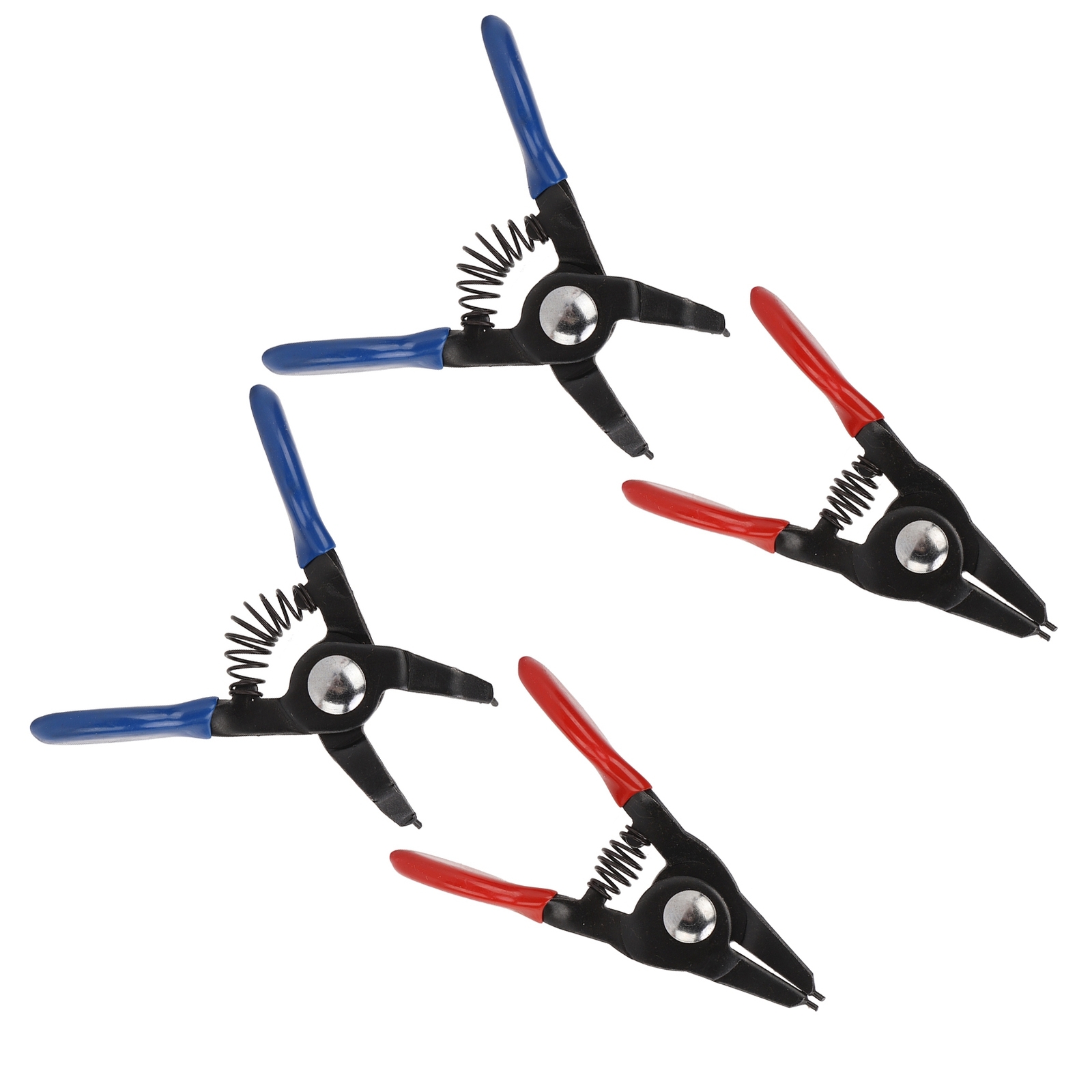 ZZ1 4pcs Mini Snap Ring Plier Set Universal Metal Spring Loaded Durable ...