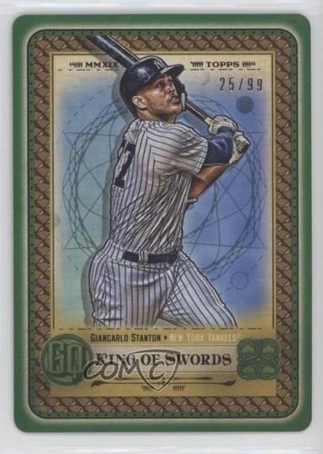 2019 Topps Gypsy Queen Tarot of the Diamond Green /99 Giancarlo Stanton ...
