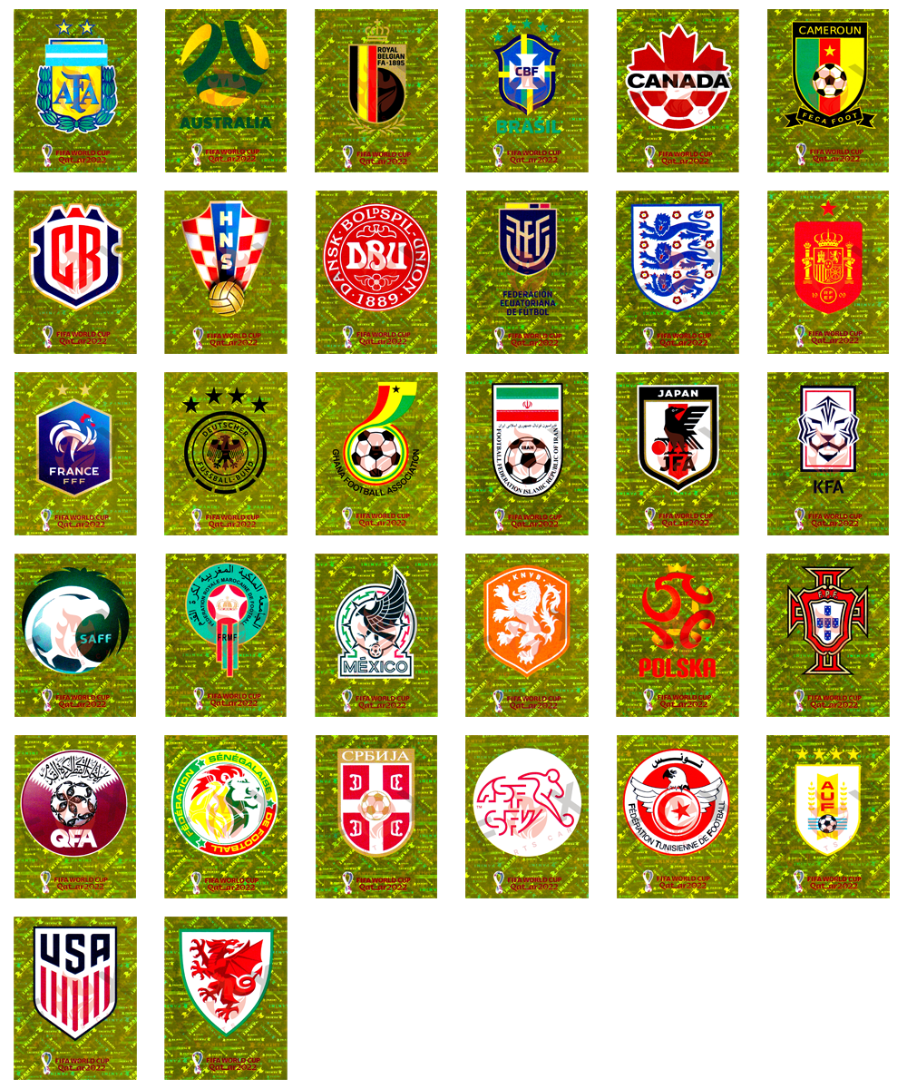 Fifa World Cup Teams Logo