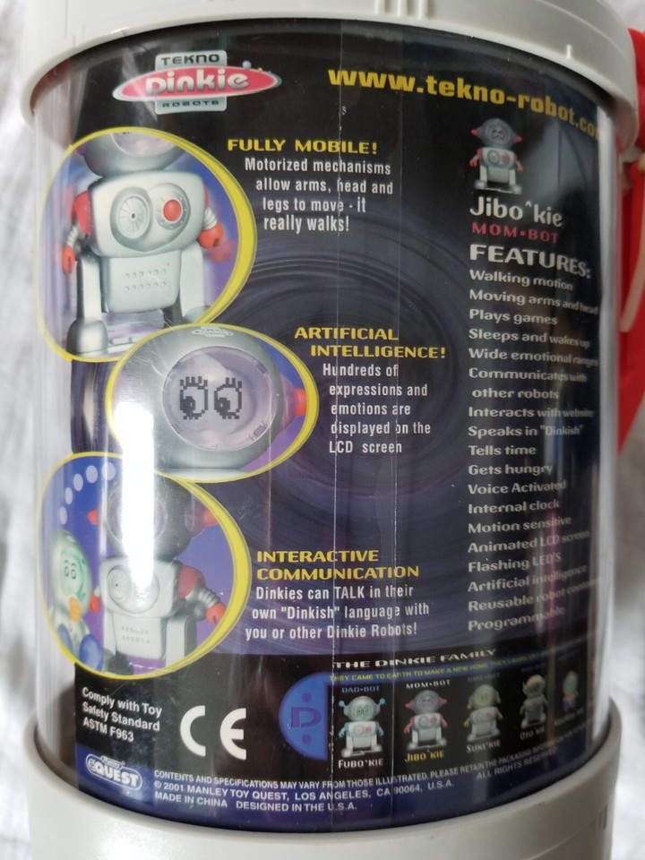 + Tekno Dinkie Robot Jibo Kie Voice Activated Mom-Bot #01044 NIB | eBay