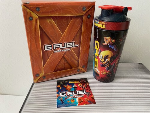 GFUEL Crash Bandicoot Wumpa Fruit Collector's Box + Metal Shaker ONLY G ...