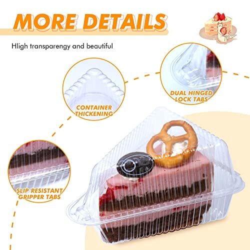 Disposable Clear Plastic Triangle Clamshell Food Containers | eBay