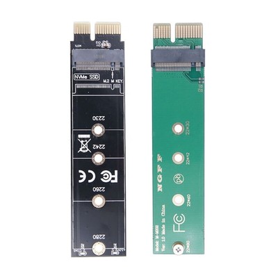 PCIE to M.2 Adapter NVMe SSD M.2 PCIE X1 PCI-E M Key Connector Adapter ...