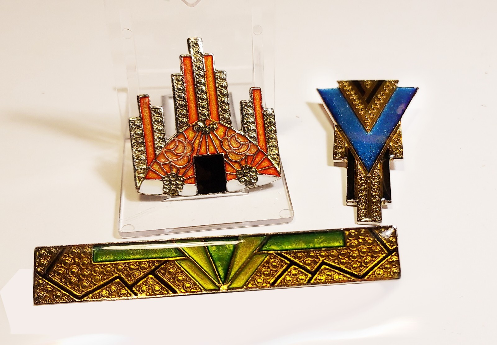 Art Deco Lapel Pins - Gem
