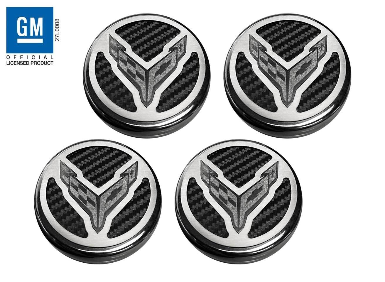 2020-2024 Corvette C8 4pc Engine Cap Cover Set Black Carbon Fiber Style ...