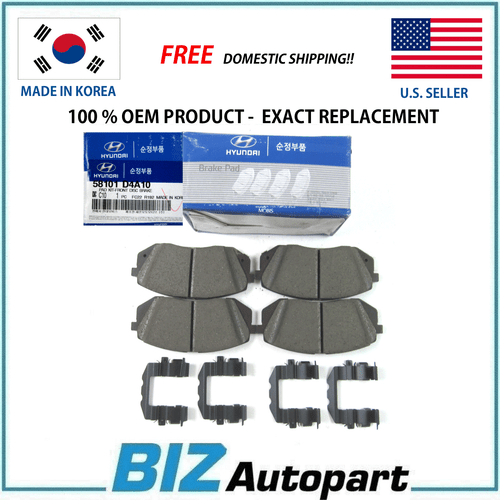 Genuine FRONT Brake Pad Set for 2016-2020 Sonata Optima 16" Wheels ...