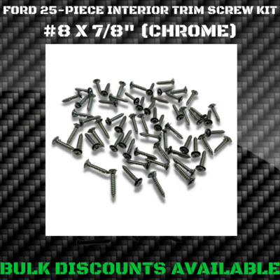 Ford Truck Molding Trim Screws 1953+ Ford F100 F150 F200 Interior Door ...