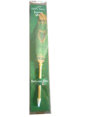 Irish Harp Feather Quill Ballpoint Pen, black ink | eBay